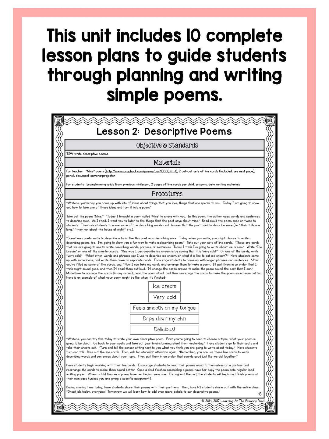 First Grade Poetry Writing Lessons {1st Grade Writing Workshop Unit 8 ...
