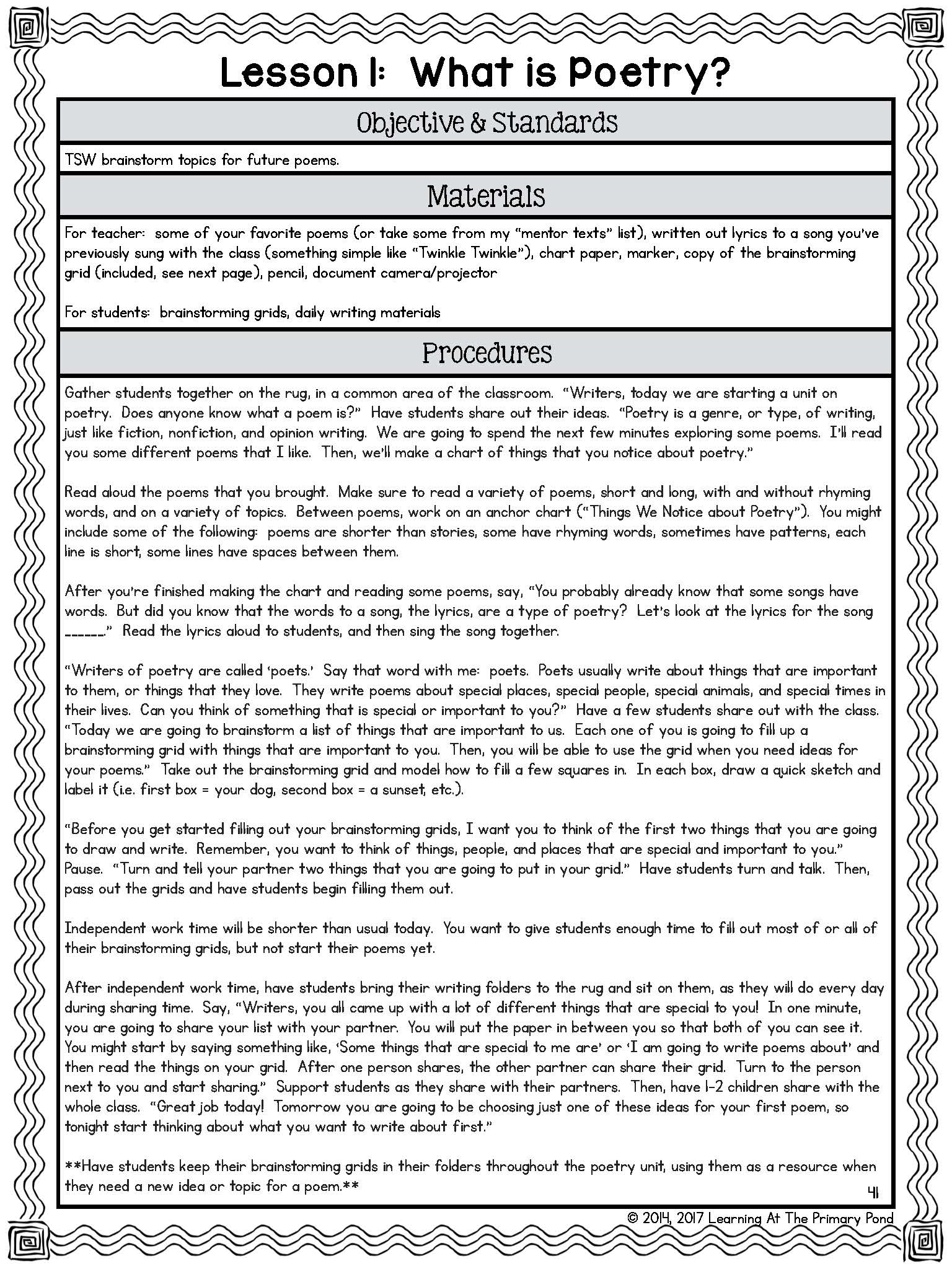 First Grade Poetry Writing Lessons {1st Grade Writing Workshop Unit 8 ...