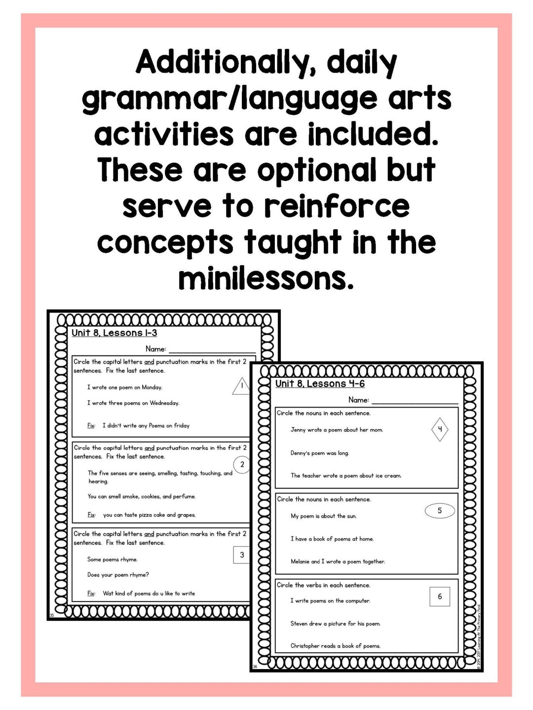 First Grade Poetry Writing Lessons {1st Grade Writing Workshop Unit 8 ...