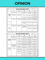 First Grade Writing Rubrics - Narrative, Informational, and Opinion Ge ...