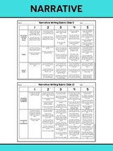 First Grade Writing Rubrics - Narrative, Informational, and Opinion Ge ...