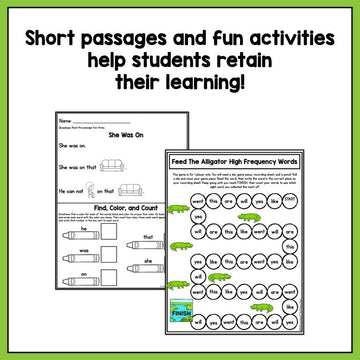High Frequency Word Worksheets & Games BUNDLE | Dolch Primer Words ...