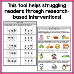 K-2 Phonics-Based Reading Intervention Packs Bundle – Learning at the ...