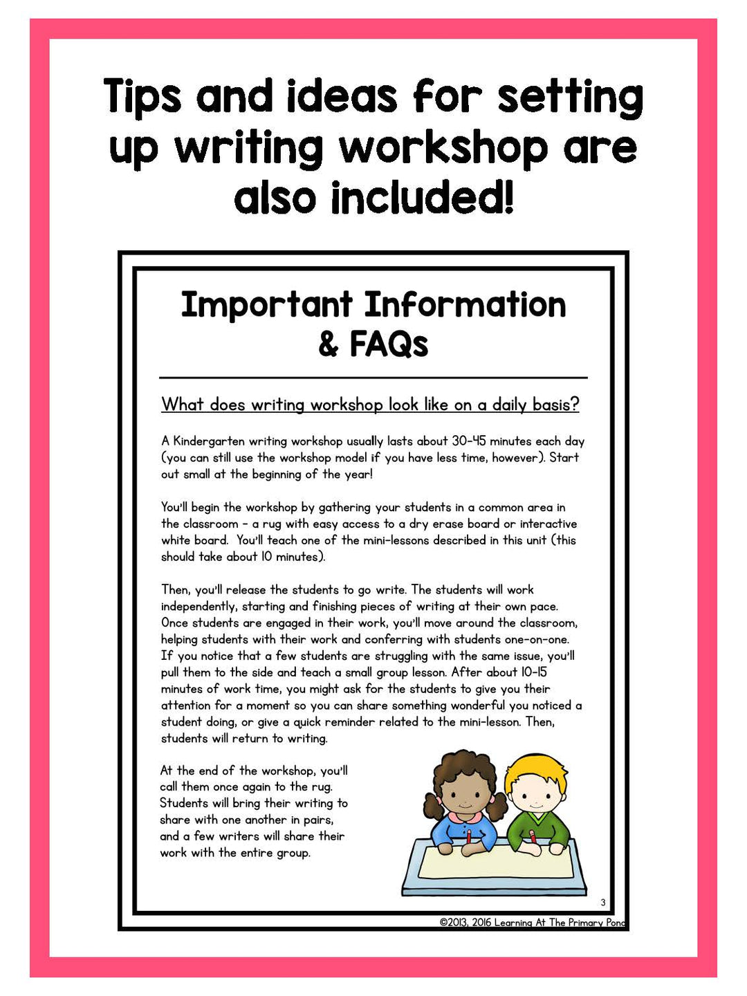 Kindergarten Fiction Writing Lessons {Kinder Writing Workshop Unit 6 ...