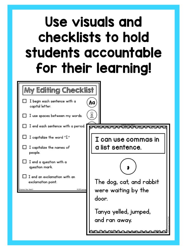 Kindergarten, First Grade, and Second Grade Grammar Alive Bundle ...