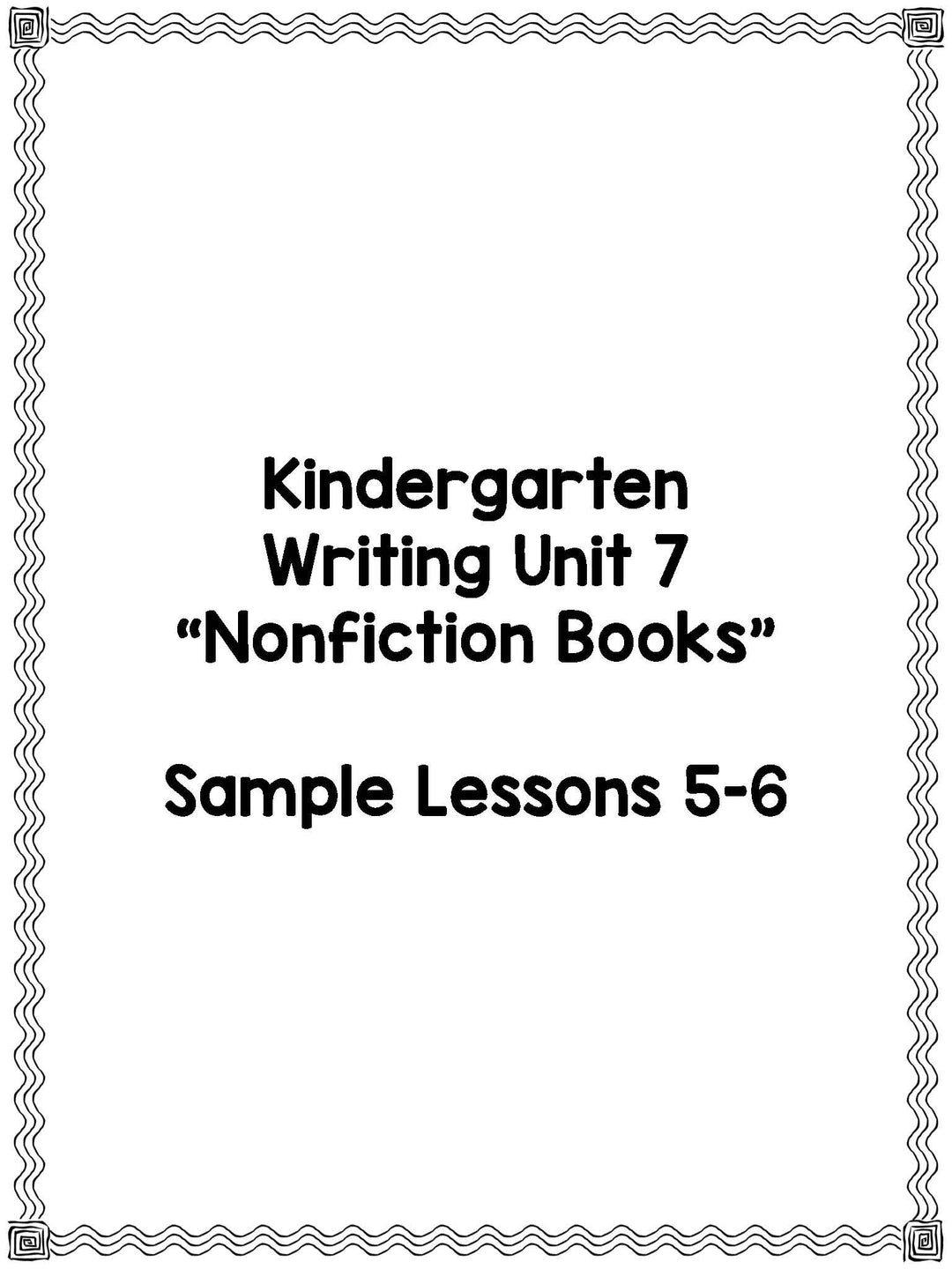 Kindergarten Nonfiction Writing Lessons {Kinder Writing Workshop Unit ...