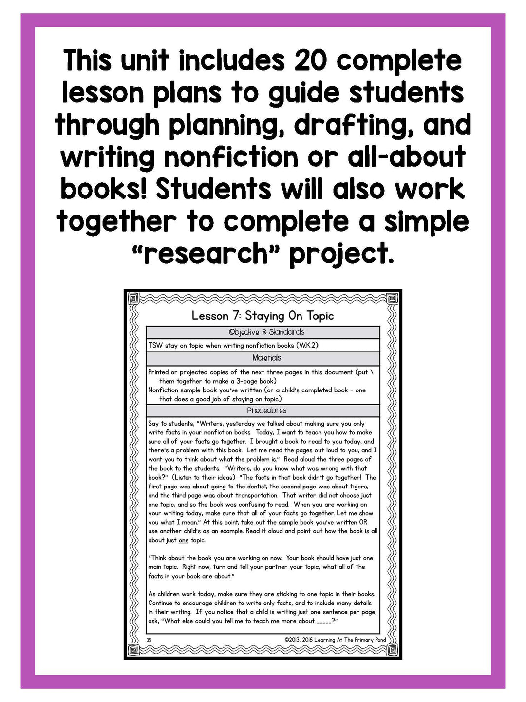 Kindergarten Nonfiction Writing Lessons {Kinder Writing Workshop Unit ...