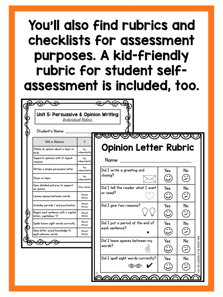 Kindergarten Opinion Writing Lessons {Kinder Writing Workshop Unit 5 ...