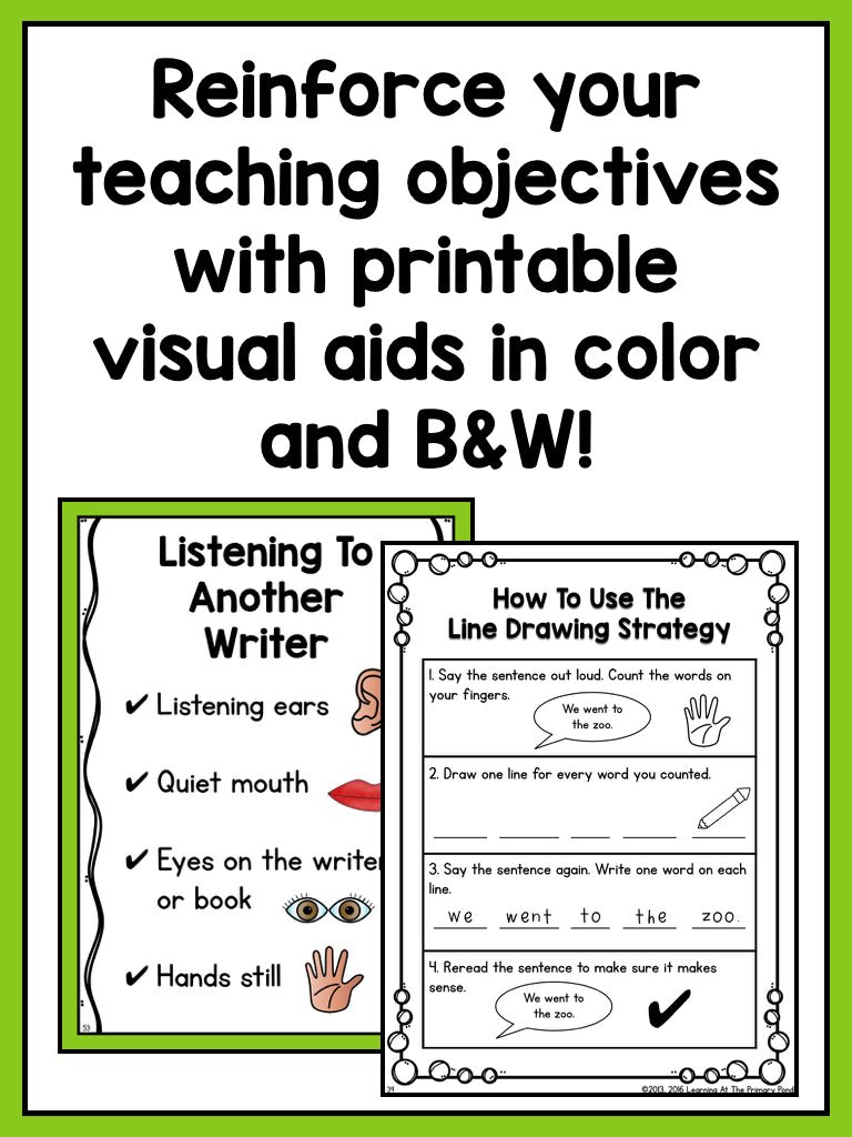 Kindergarten Patterned Book Writing Lessons {Kinder Writing Workshop U ...