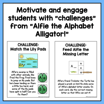 Letter Recognition Activities with Alfie the Alphabet Alligator ...