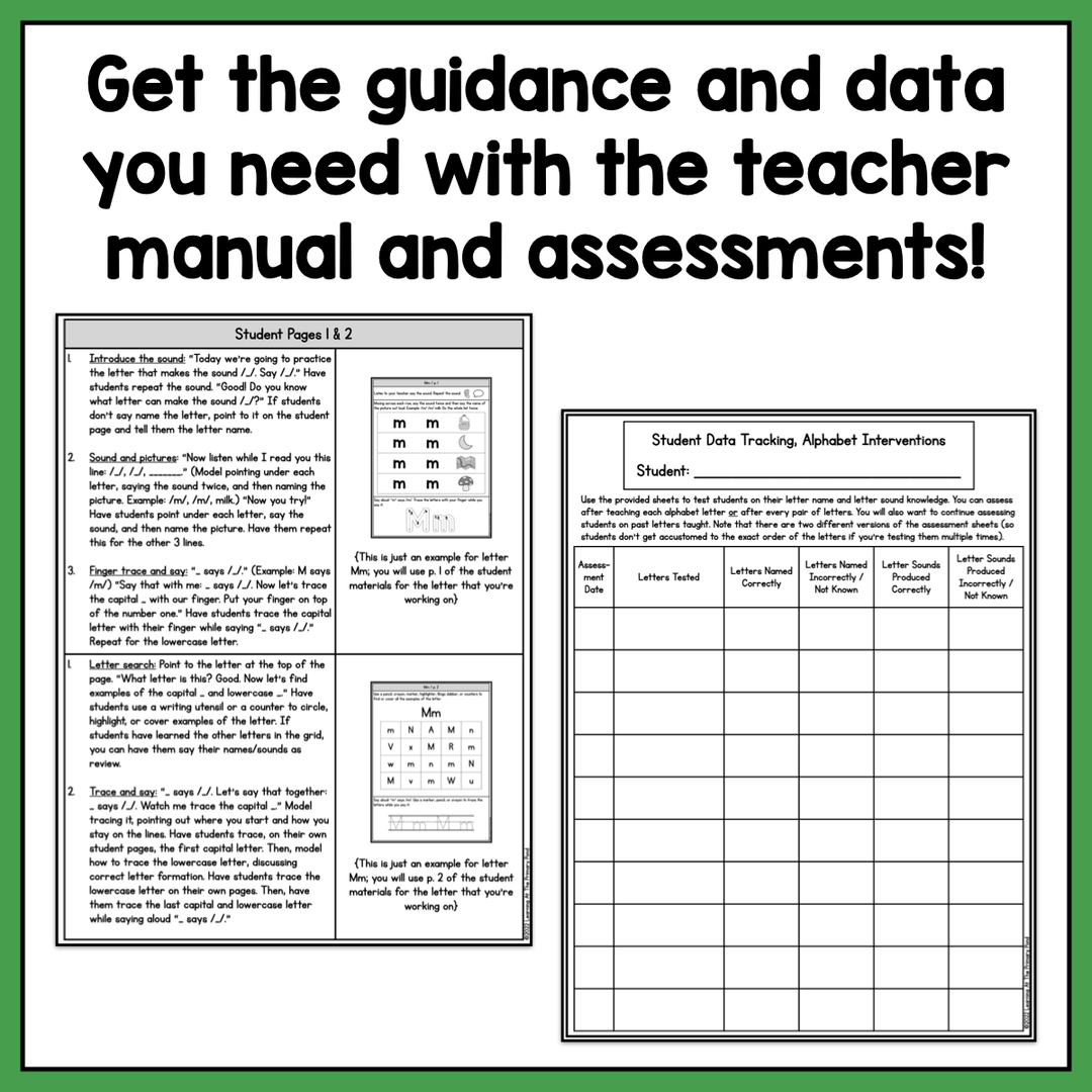 Letters and Sounds Intervention Pack | No-Prep, Phonics-Based Reading ...