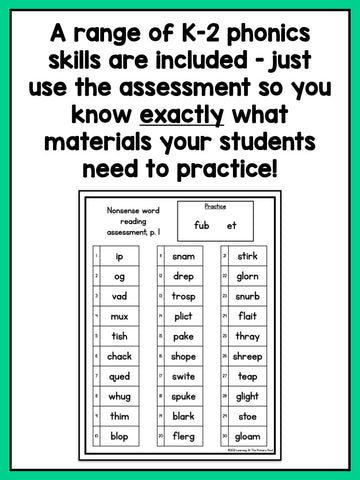 Nonsense Word Games for Kindergarten, 1st, and 2nd grade | Spring Them ...