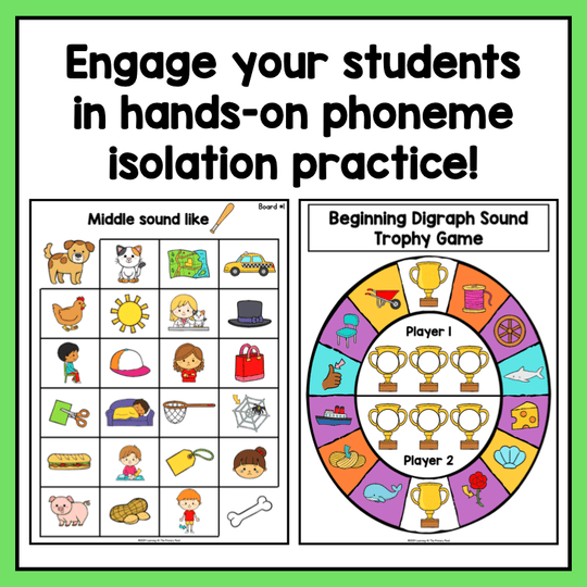 Phoneme Isolation Activities: Hands-On Phonemic Awareness – Learning at ...
