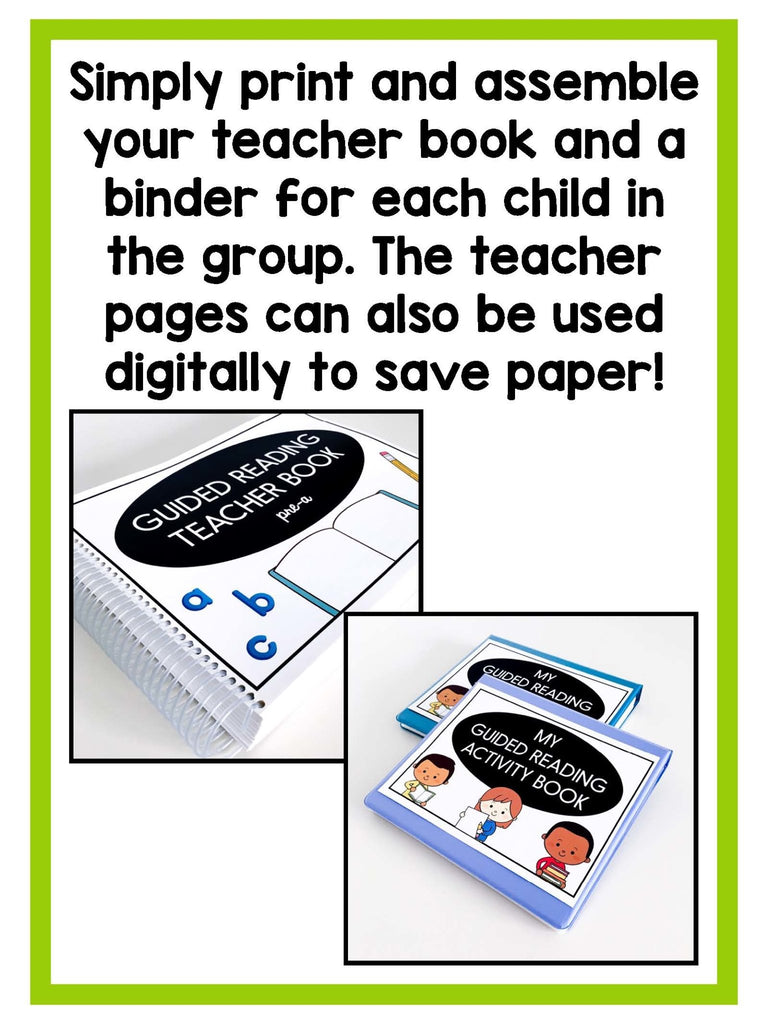 Pre A Guided Reading Activity Binders – learning-at-the-primary-pond