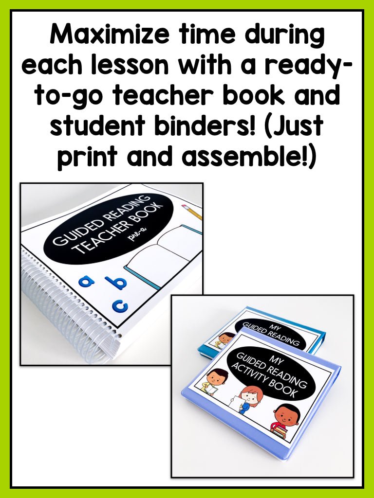 Pre A Guided Reading Activity Binders – learning-at-the-primary-pond