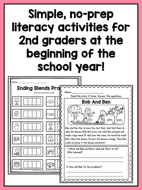 Second Grade Centers – learning-at-the-primary-pond