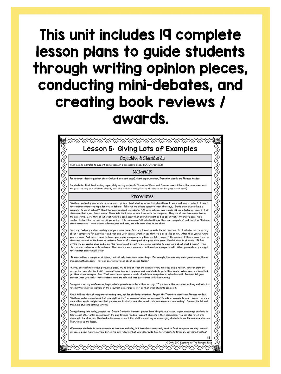 Second Grade Opinion Writing Lessons {2nd Grade Writing Workshop Unit ...