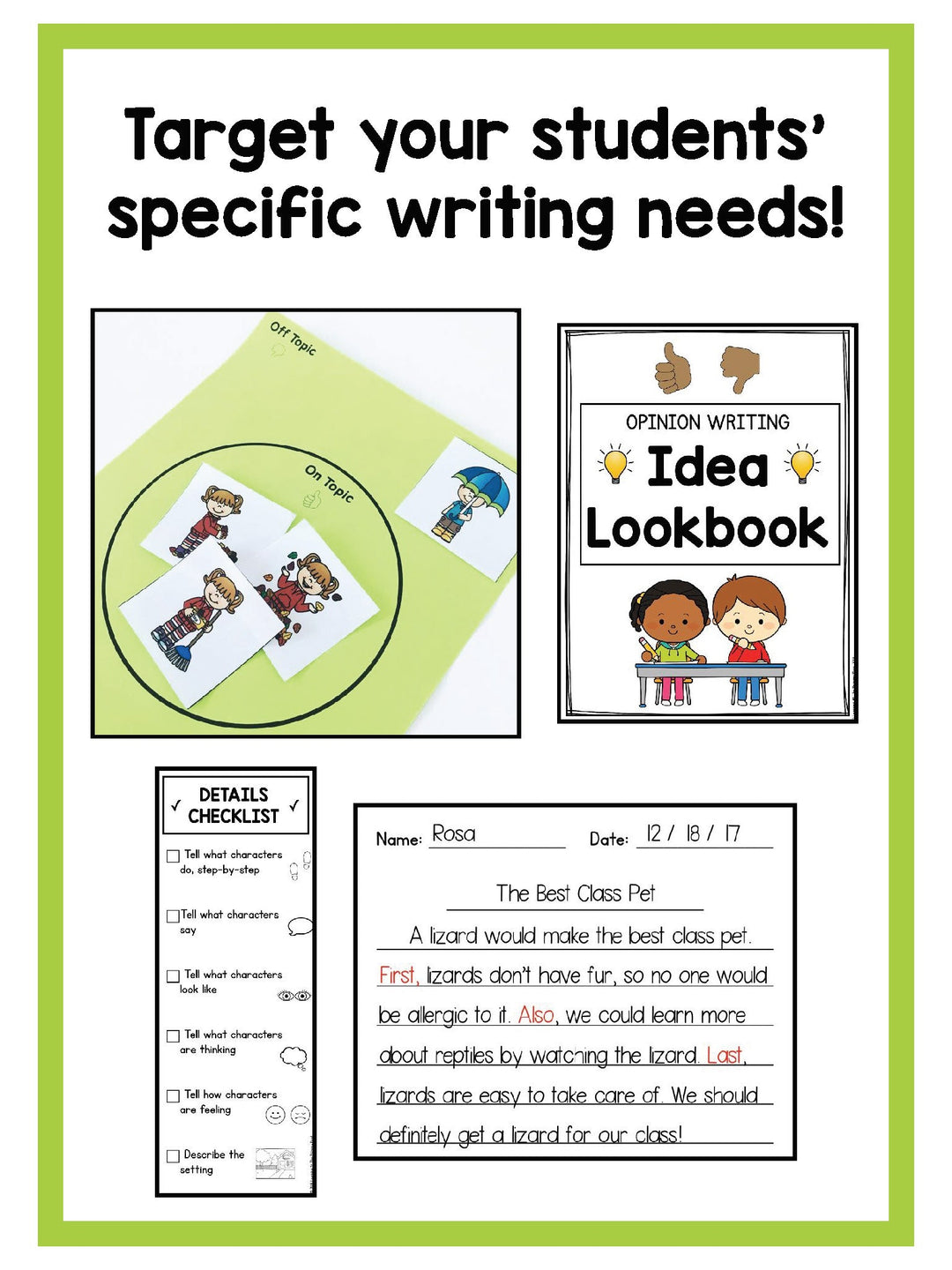 Small Group Writing Lessons for First Grade - BUNDLE – Learning at the ...