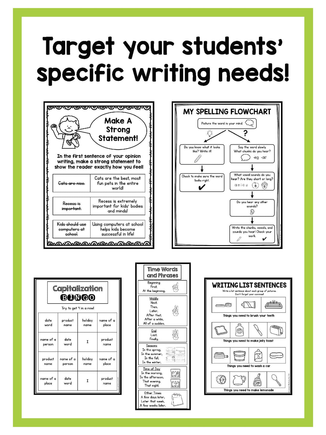 Small Group Writing Lessons for Second Grade - BUNDLE – Learning at the ...