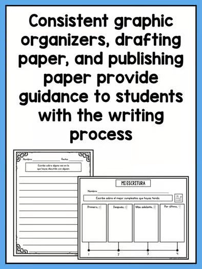 SPANISH Writing Prompts For First Grade Narrative Writing – Learning at ...