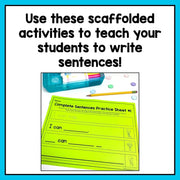 Supported Sentence Writing Worksheets for Kindergarten – learning-at ...