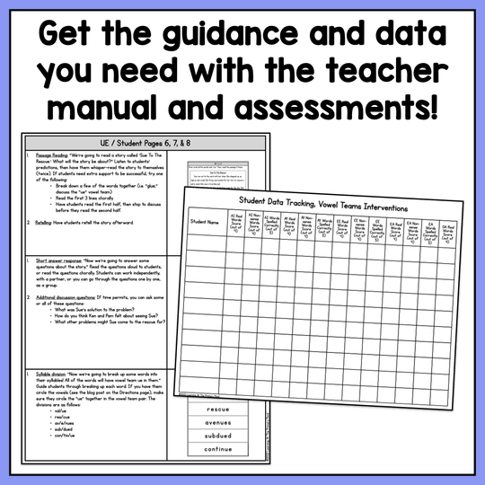 Vowel Teams Intervention Pack | No-Prep, Phonics-Based Reading Interve ...